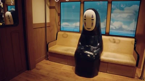 Japanese Kaonashi "No Face" Monster from... | Stock Video | Pond5