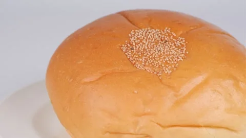 Japanese Red Bean Bun Anpan Bread | Stock Video | Pond5