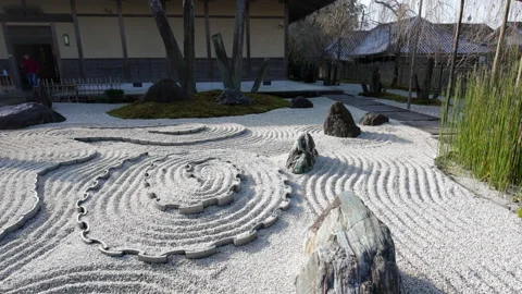 Japanese Zen Garden at the Historic Enko... | Stock Video | Pond5
