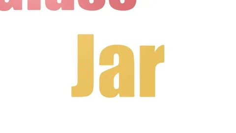 Jar Word Cloud Animated On White Backgro... | Stock Video | Pond5