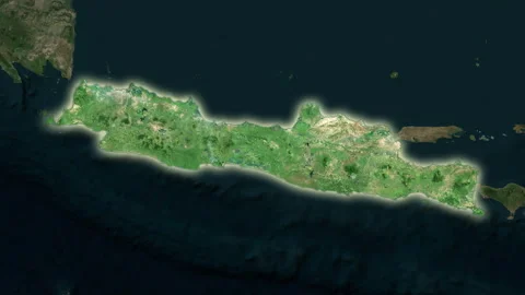 Java Indonesia Map Stock Video Footage | Royalty Free Java Indonesia ...
