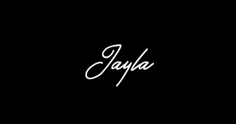 Jayla Female Name Animated Hand Written ... | Stock Video | Pond5