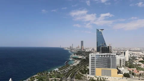 Jeddah , Saudi Arabia - Top view of Jedd... | Stock Video | Pond5