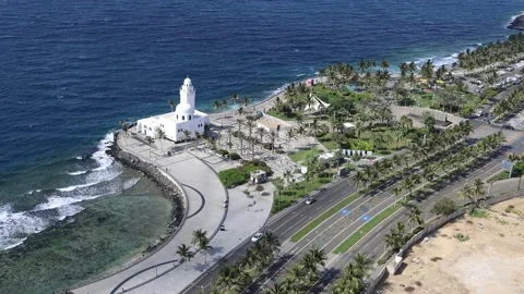 Jeddah , Saudi Arabia - Top view of Jedd... | Stock Video | Pond5