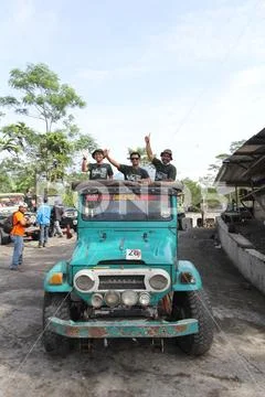 Jeeps are 4-wheeled vehicles that are reliable on all terrains Stock ...