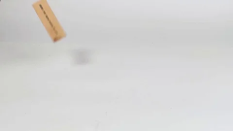 Jenga Blocks falling all over on a hard ... | Stock Video | Pond5