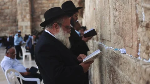 Jerusalem, Israel: Orthodox Hasidic Jews... | Stock Video | Pond5
