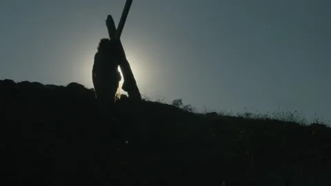 Jesus Carrying Cross Stock Footage ~ Royalty Free Stock Videos | Page 3