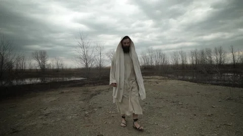 - Jesus Christ, bible, prophet, dramatic... | Stock Video | Pond5