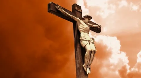 Jesus Christ church crucified crucify Re... | Stock Video | Pond5
