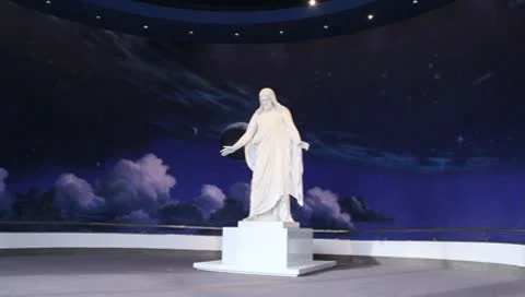 Jesus Christ LDS statue 2 | Stock Video | Pond5