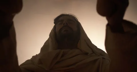 Jesus Christ Praying with Passover, Last... | Stock Video | Pond5