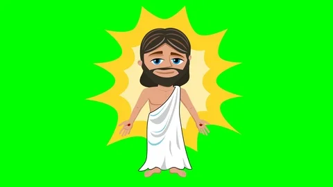 Jesus Christ resurrection animation isol... | Stock Video | Pond5