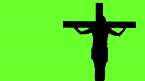 Jesus Cross Medium Green screen | Stock Video | Pond5