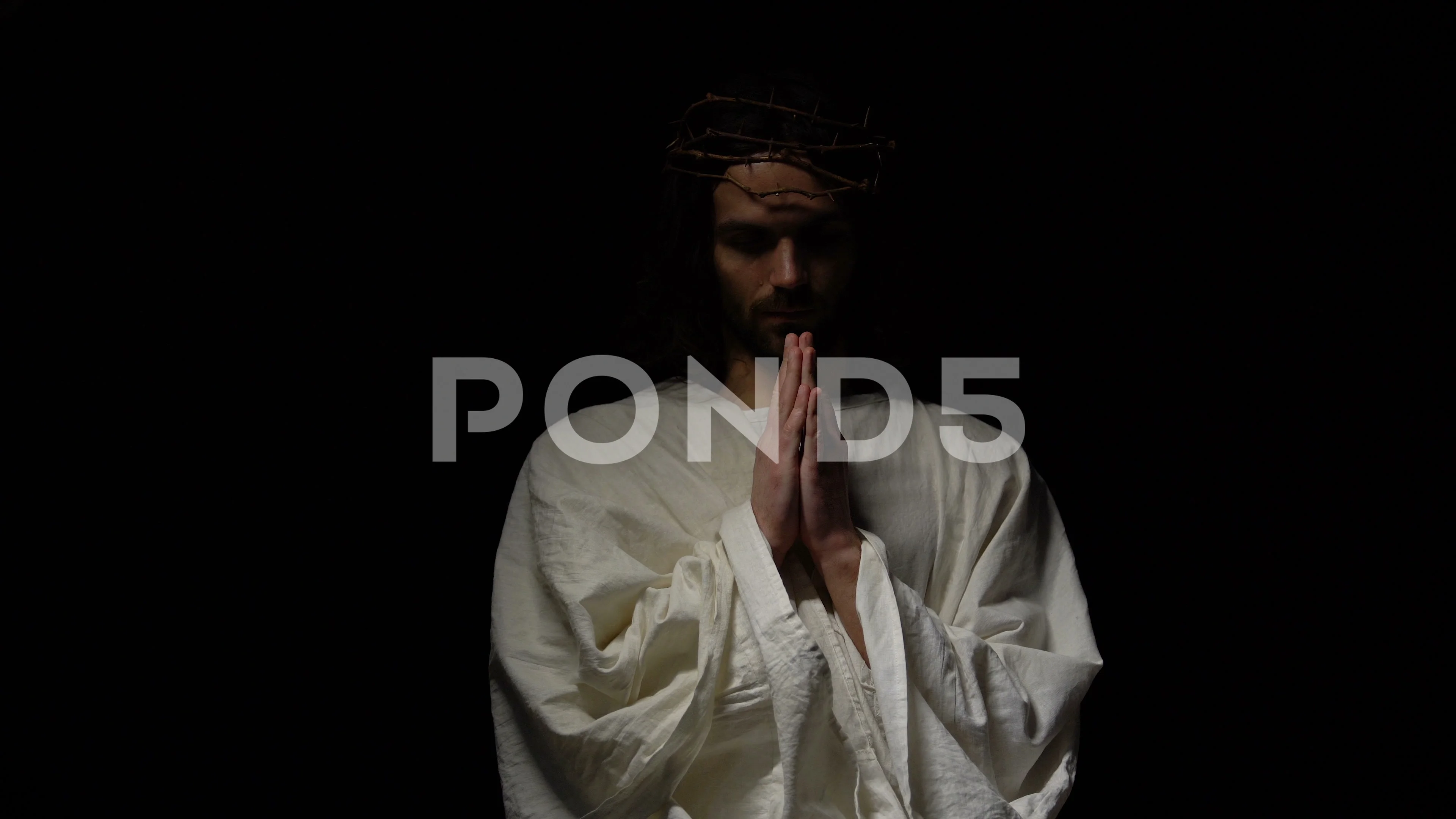 Jesus Holding Man With Hammer