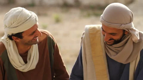 Laughing Jesus With Disciples