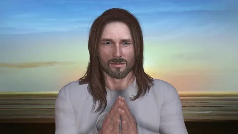 Jesus Praying Animation (3) | Stock Video | Pond5