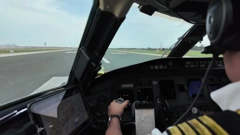 A Jet Cockpit View Through The PIlot’s... | Stock Video | Pond5