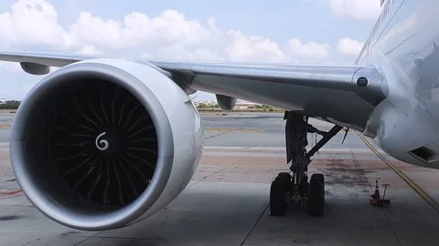 Jet Engine Blade Stock Footage ~ Royalty Free Stock Videos | Pond5