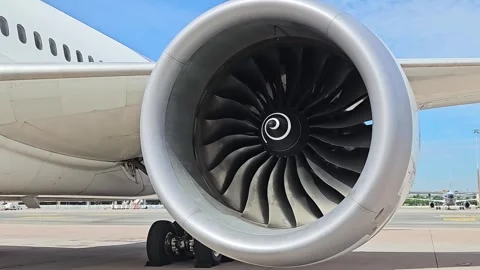 Jet Airplane Engine Blade Stock Video Footage | Royalty Free Jet ...