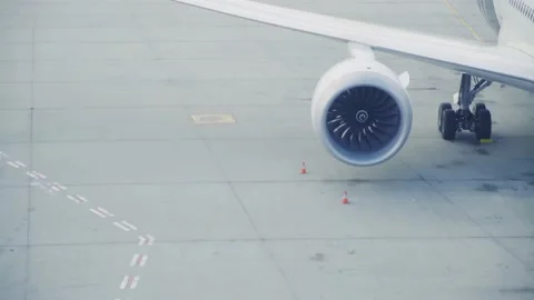 Jet Engine Idling Stock Video Footage | Royalty Free Jet Engine Idling ...