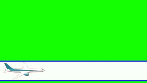 Jet plane flying across green screen low... | Stock Video | Pond5