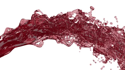 Jet stream blood on a transparent backgr... | Stock Video | Pond5