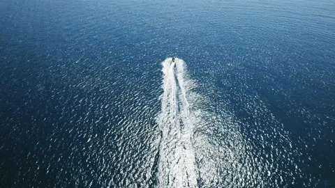 Jetski Rider Catch Up Turn Fast Luxury L... | Stock Video | Pond5