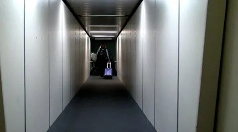 Jetway, Airport Boarding Passageway, Hal... | Stock Video | Pond5