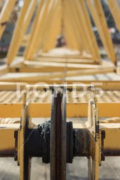 Jib, installing part of crane construction Stock Photo #77153065