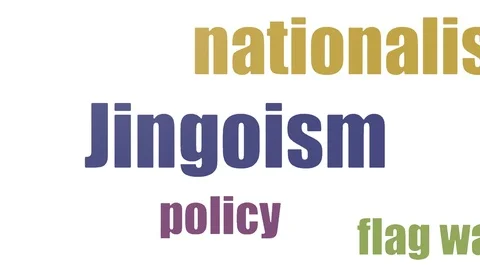 Jingoism Word Cloud Animated Isolated On... | Stock Video | Pond5