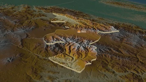 Jiwaka extruded. Papua. Stereographic re... | Stock Video | Pond5