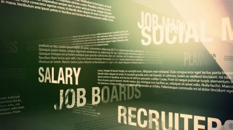 Job Search Related Words Background Loop... | Stock Video | Pond5