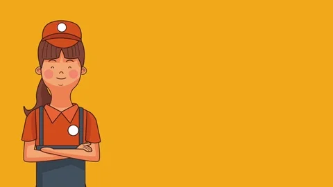 Jobs and professions cartoons HD animati... | Stock Video | Pond5