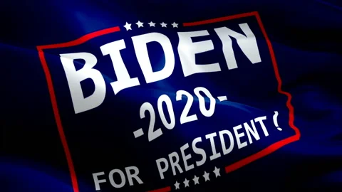 Joe Biden president flag 2020 waving fla... | Stock Video | Pond5