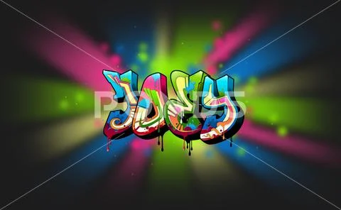 Joey Name Text Graffiti Word Design: Graphic #133643753