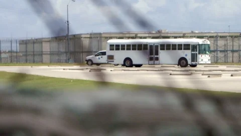 John B Connally Unit Jail Exterior Bus S... | Stock Video | Pond5