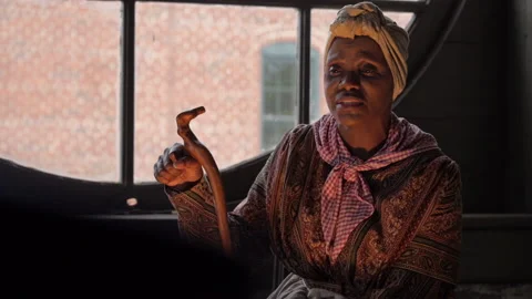 Joice Heth Slave portrayal - Young Showm... | Stock Video | Pond5