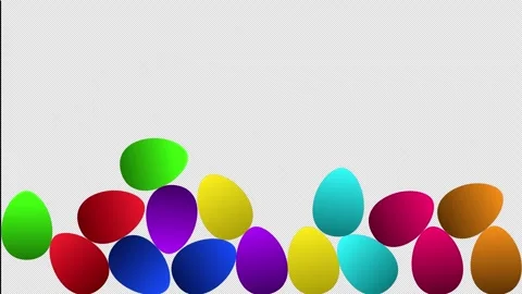 Join the Fun with Easter Eggs Animation,... | Stock Video | Pond5