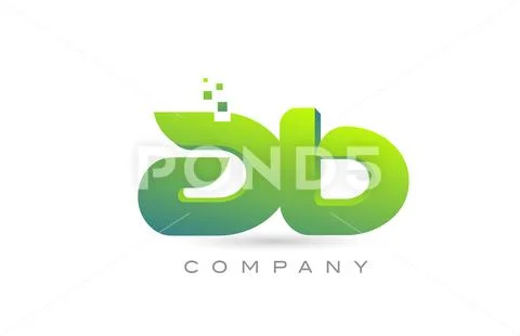 Joined AB alphabet letter logo icon combination design with dots and ...