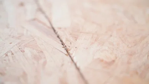 Joint of two oriented strand boards clos... | Stock Video | Pond5