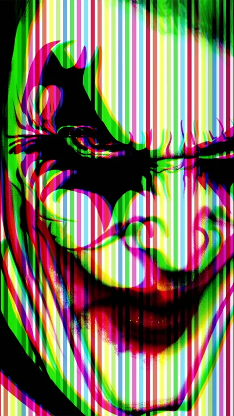 Joker hand drawing animation vertical vi... | Stock Video | Pond5