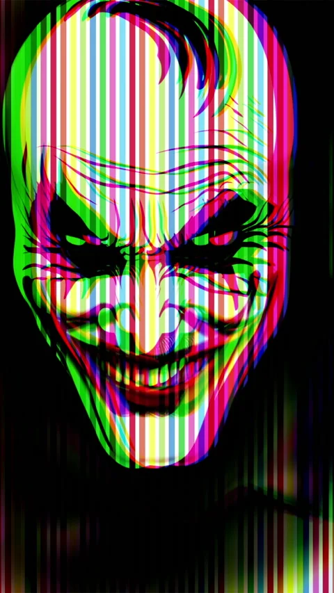 Joker hand drawing animation vertical vi... | Stock Video | Pond5