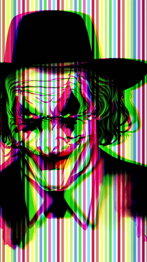 Joker hand drawing animation vertical vi... | Stock Video | Pond5