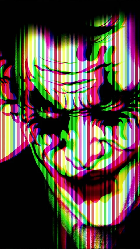 Joker hand drawing animation vertical vi... | Stock Video | Pond5