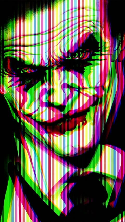 Joker hand drawing animation vertical vi... | Stock Video | Pond5