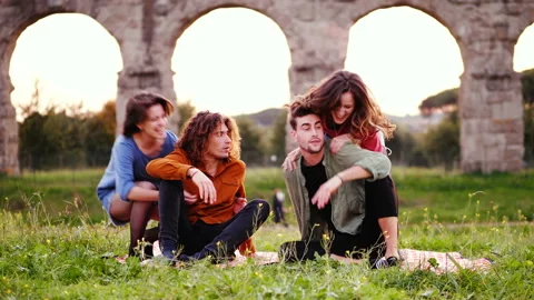 jokes between friends - two guys and the... | Stock Video | Pond5