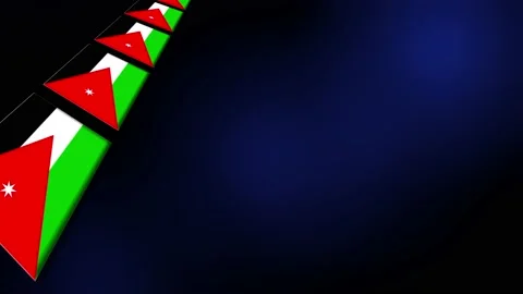Jordan Flag Animated Background 3d Anima... | Stock Video | Pond5