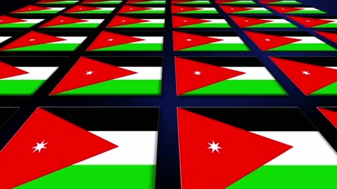 Jordan Flag Animated Background 3d Anima... | Stock Video | Pond5