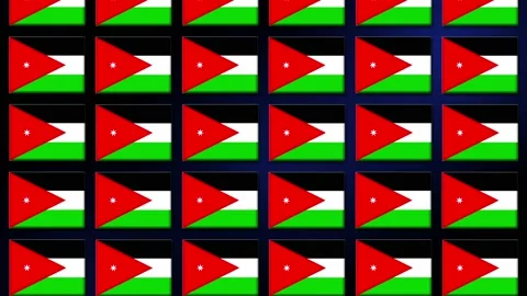 Jordan Flag Animated Background 3d Anima... | Stock Video | Pond5
